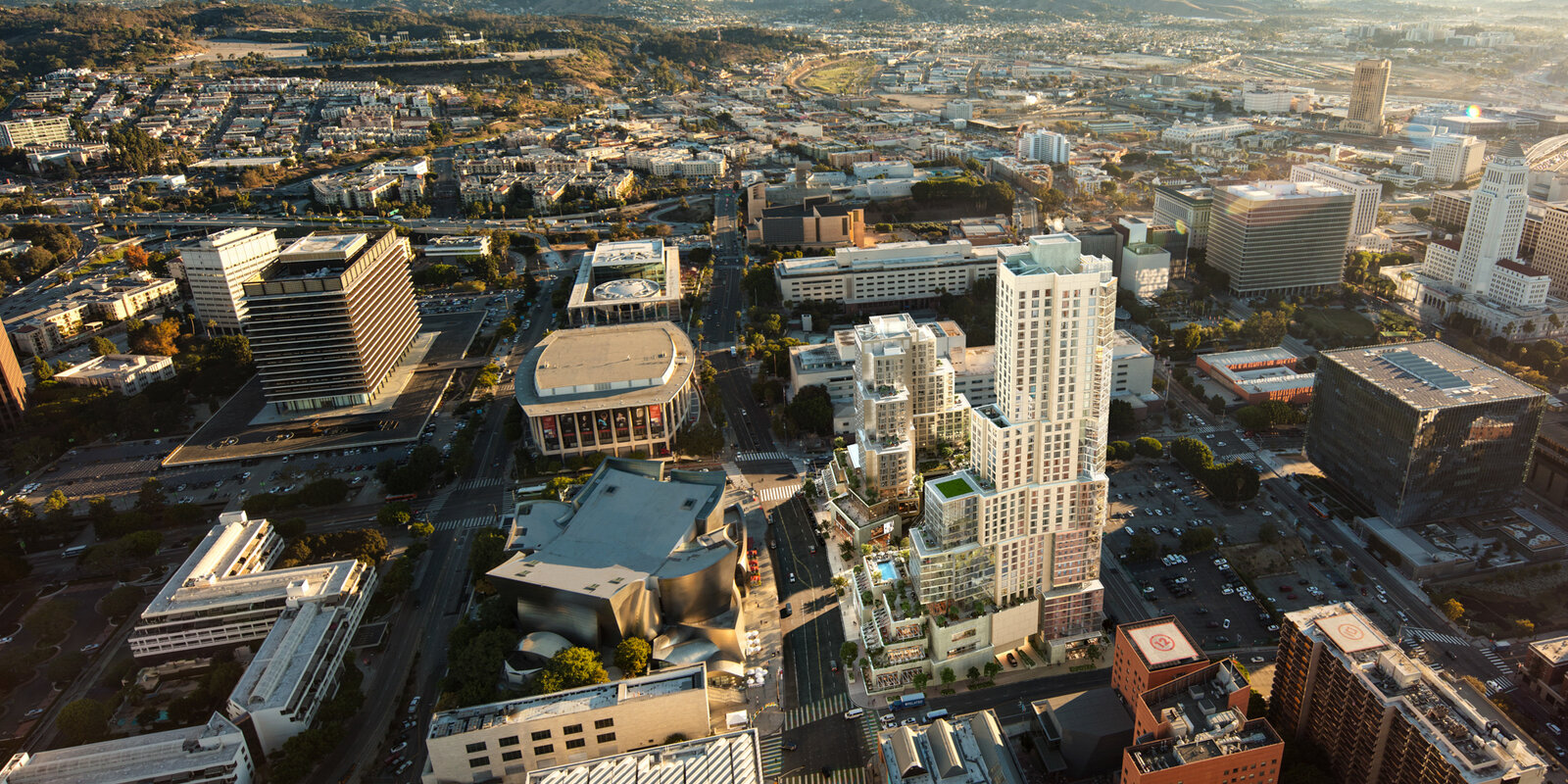related-california-city-centers-hero-dtla sunrise over the grand ...